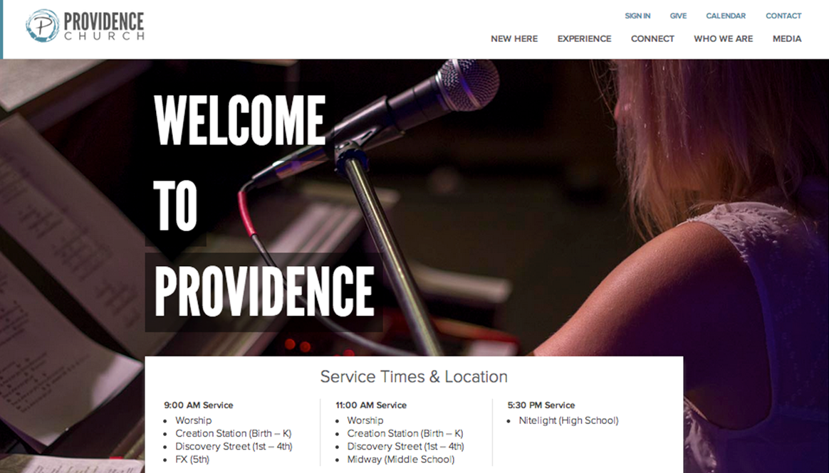 Pyxl Launches New Providence Church Website | Pyxl