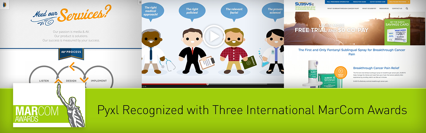 Pyxl Recognized with Three International MarCom Awards | Pyxl